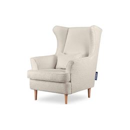 KONSIMO Ohrensessel Stralis creme Ma&szlig;e (cm): B: 82 H: 108 Sessel & Hocker > Sessel nach Material > Stoff Sessel &raquo; Sofa DE