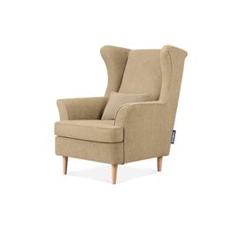 KONSIMO Ohrensessel Stralis creme Ma&szlig;e (cm): B: 82 H: 108 Sessel & Hocker > Sessel nach Material > Stoff Sessel &raquo; Sofa DE