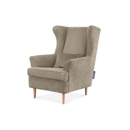 KONSIMO Ohrensessel Stralis grau Ma&szlig;e (cm): B: 82 H: 108 Sessel & Hocker > Sessel nach Material > Stoff Sessel &raquo; Sofa DE