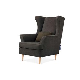 KONSIMO Ohrensessel Stralis blau Ma&szlig;e (cm): B: 82 H: 108 Sessel & Hocker > Sessel nach Material > Stoff Sessel &raquo; Sofa DE