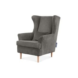 KONSIMO Ohrensessel Stralis grau Ma&szlig;e (cm): B: 82 H: 108 Sessel & Hocker > Sessel nach Material > Stoff Sessel &raquo; Sofa DE