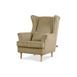 KONSIMO Ohrensessel Stralis creme Ma&szlig;e (cm): B: 82 H: 108 Sessel & Hocker > Sessel nach Material > Stoff Sessel &raquo; Sofa DE