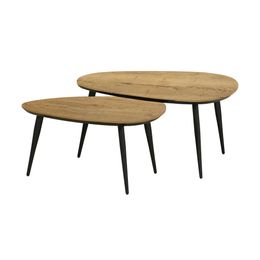 U.N.O uno Couchtisch 2er Set Dortmund holzfarben Ma&szlig;e (cm): B: 60 H: 45 Tische > Couchtische > Couchtische nach Material &raquo; Sofa DE