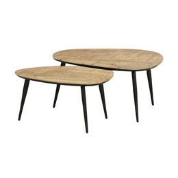U.N.O uno Couchtisch 2er Set Dortmund holzfarben Ma&szlig;e (cm): B: 60 H: 45 Tische > Couchtische > Couchtische nach Material &raquo; Sofa DE