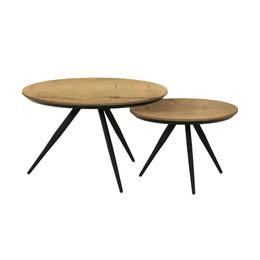 U.N.O uno Couchtisch 2er Set Hayley holzfarben Ma&szlig;e (cm): H: 45 &Oslash;: 75 Tische > Couchtische > Couchtische nach Material &raquo; Sofa DE