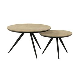 U.N.O uno Couchtisch 2er Set Hayley holzfarben Ma&szlig;e (cm): H: 45 &Oslash;: 75 Tische > Couchtische > Couchtische nach Material &raquo; Sofa DE
