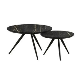 U.N.O uno Couchtisch 2er Set Hayley grau Ma&szlig;e (cm): H: 45 &Oslash;: 75 Tische > Couchtische > Couchtische nach Material &raquo; Sofa DE