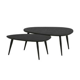 U.N.O uno Couchtisch 2er Set XL Dortmund schwarz Ma&szlig;e (cm): B: 75 H: 45 Tische > Couchtische > Couchtische nach Material &raquo; Sofa DE