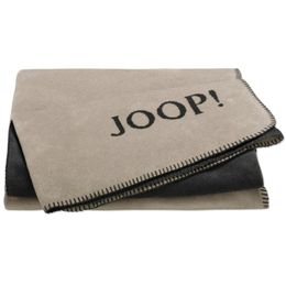 JOOP! Wohndecke Uni Doubleface grau Baumwollmischgewebe Ma&szlig;e (cm): B: 150 H: 1 Accessoires > Decken > Wohndecken &raquo; Sofa DE