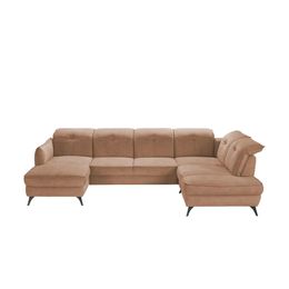 Medium Wohnlandschaft inklusive diverser Funktionen Milan braun Ma&szlig;e (cm): B: 350 H: 90 T: 240.0 Sofas > Sofas nach Material > &raquo; Sofa DE