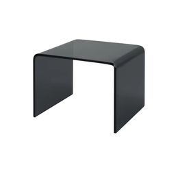Beistelltisch Tessera grau Ma&szlig;e (cm): B: 42 H: 33 Tische > Beistelltische > Beistelltische mit Glastischplatte &raquo; Sofa DE
