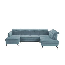 Medium Wohnlandschaft inklusive diverser Funktionen Milan t&uuml;rkis/petrol Ma&szlig;e (cm): B: 360 H: 105 T: 240.0 Sofas > Sofas nach Material > &raquo; Sofa DE