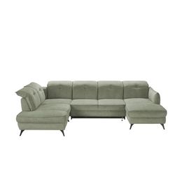 Medium Wohnlandschaft inklusive diverser Funktionen Milan gr&uuml;n Ma&szlig;e (cm): B: 360 H: 105 T: 240.0 Sofas > Sofas nach Material > &raquo; Sofa DE