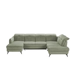 Medium Wohnlandschaft inklusive diverser Funktionen Milan gr&uuml;n Ma&szlig;e (cm): B: 360 H: 105 T: 240.0 Sofas > Sofas nach Material > &raquo; Sofa DE
