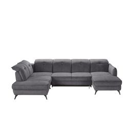 Medium Wohnlandschaft inklusive diverser Funktionen Milan grau Ma&szlig;e (cm): B: 360 H: 105 T: 240.0 Sofas > Sofas nach Material > &raquo; Sofa DE