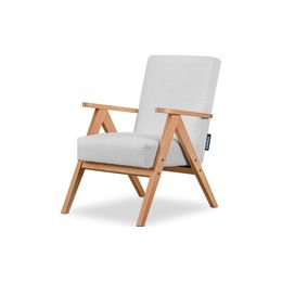 KONSIMO Sessel Naset grau Ma&szlig;e (cm): B: 60 H: 90 Sessel & Hocker > Sessel nach Material > Stoff Sessel &raquo; Sofa DE