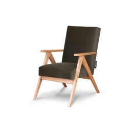 KONSIMO Sessel Naset holzfarben Ma&szlig;e (cm): B: 60 H: 90 Sessel & Hocker > Sessel nach Material > Stoff Sessel &raquo; Sofa DE