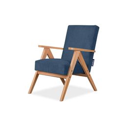 KONSIMO Sessel Naset blau Ma&szlig;e (cm): B: 60 H: 90 Sessel & Hocker > Sessel nach Material > Stoff Sessel &raquo; Sofa DE