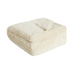 CS Schmal como Fleecedecke Teddy Decke creme Synthetik Ma&szlig;e (cm): B: 150 Accessoires > Decken > Wohndecken &raquo; Sofa DE