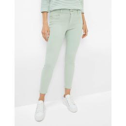 Brax Damen R&ouml;hrenjeans Style SHAKIRA S LEAF, denim hellgr&uuml;n, Gr. 40L