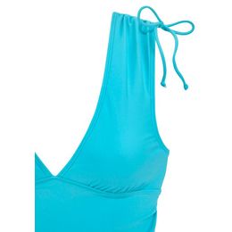Lascana Set: Tankini 'Cillo' blau Gr. 38 Cup A/B. Ohne B&uuml;gel. Nachhaltig.