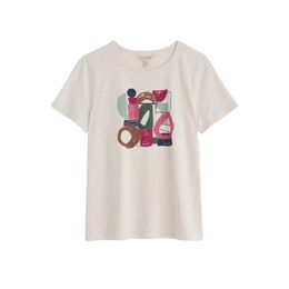 Seasalt Cornwall T-Shirt 'Printing Ink' Damen Gr&ouml;&szlig;e S navy / karamell / rosa / offwhite