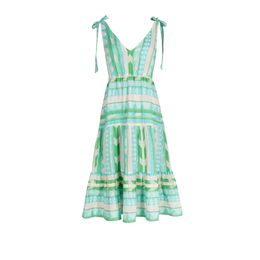 South Beach Kleid Damen Gr&ouml;&szlig;e 42 gr&uuml;n / mint / wollwei&szlig;