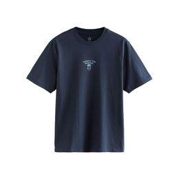 next T-Shirt Herren Gr&ouml;&szlig;e L hellbeige / navy