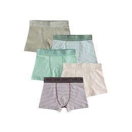 next Badeshorts Jungen Gr&ouml;&szlig;e 104 beige / dunkelgrau / oliv / mint