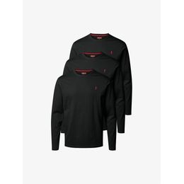 MCS Langarmshirt 'MCJack' Herren Gr&ouml;&szlig;e M rot / schwarz