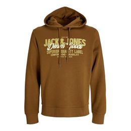 Jack & Jones JACK & JONES Sweatshirt male size XXL Umbra / Kiwi / White