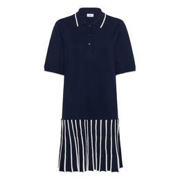 Saint Tropez Kleid 'Milanna' Damen Gr&ouml;&szlig;e 38 navy / wei&szlig; Winterkleid