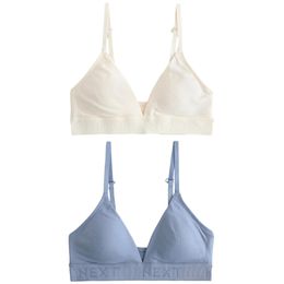 next BH Damen Gr&ouml;&szlig;e 95 creme / taubenblau