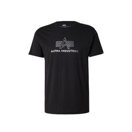 Alpha Industries T-Shirt Herren Gr&ouml;&szlig;e XL schwarz / silber