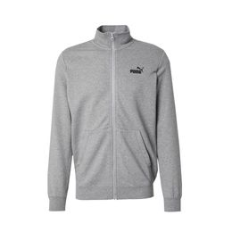 Puma Athletic Zip-Up Hoodie 'Essentials No. 1' male size M Grey / Black