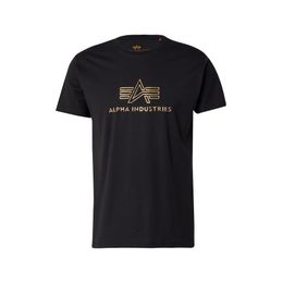 Alpha Industries T-Shirt Herren Gr&ouml;&szlig;e S gold / schwarz
