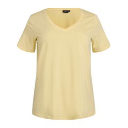 ZIZZI T-Shirt 'Mkatja' Damen Gr&ouml;&szlig;e 11XL/12XL gelb