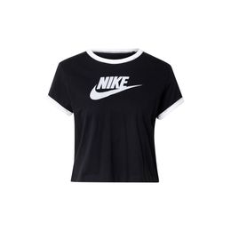 Nike Sportswear T-Shirt 'RINGER' Damen Gr&ouml;&szlig;e S schwarz / wei&szlig;