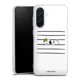 DeinDesign Galaxy A36 5G Handy Silikon H&uuml;lle Case transparent Handyh&uuml;lle Snoopy Dog Peanuts Silikon Case