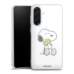 DeinDesign Galaxy A36 5G Handy Silikon H&uuml;lle Case transparent Handyh&uuml;lle Snoopy Love Peanuts Silikon Case