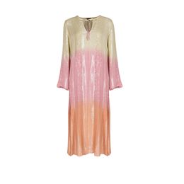 South Beach Kleid Damen Gr&ouml;&szlig;e 44 pastellgr&uuml;n / hellorange / rosa Winterkleid