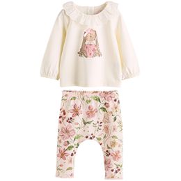 next Set girl size 92 Sand / Brocade / Green / Pastel pink