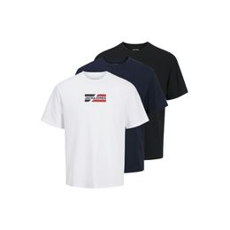 Jack & Jones Jack & Jones T-Shirt 'JJECorp' Herren Gr&ouml;&szlig;e XS navy / schwarz / wei&szlig;