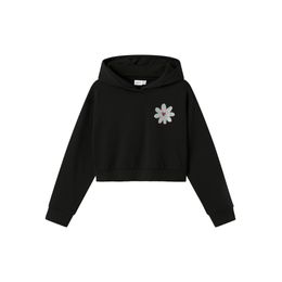 name it Sweatshirt 'NKFKory' M&auml;dchen Gr&ouml;&szlig;e 116 hellpink / schwarz / silber / wei&szlig;