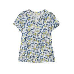 Seasalt Cornwall T-Shirt 'Waterflow' Damen Gr&ouml;&szlig;e 5XL blau / navy / gelb / hellgrau