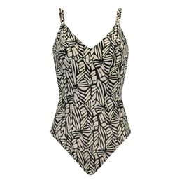 Olympia Badeanzug Damen Gr&ouml;&szlig;e L beige / schwarz