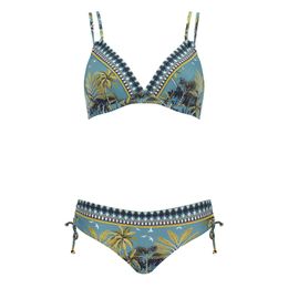 Olympia Bikini Damen Gr&ouml;&szlig;e L navy / taubenblau / oliv / wei&szlig;