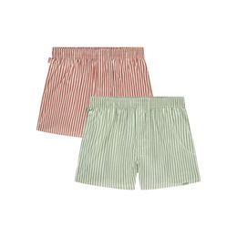Pockies Boxershorts Herren Gr&ouml;&szlig;e L pastellgr&uuml;n / rot / offwhite