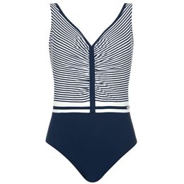 Sunflair Badeanzug Damen Gr&ouml;&szlig;e 4XL navy / wei&szlig;