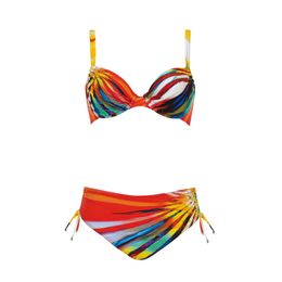 Sunflair Bikini Damen Gr&ouml;&szlig;e XXL blau / safran / hellgr&uuml;n / rot